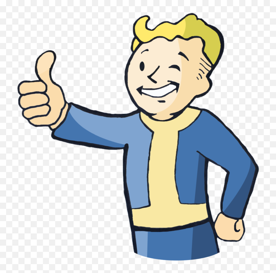 Fallout 4 Vault Boy Transparent Clipart - Full Size Clipart Vault Boy 4 ...