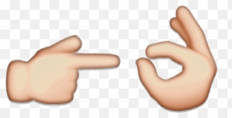 Finger Emoji Png 5 Image - Pointing Finger Emoji Transparent Background ...