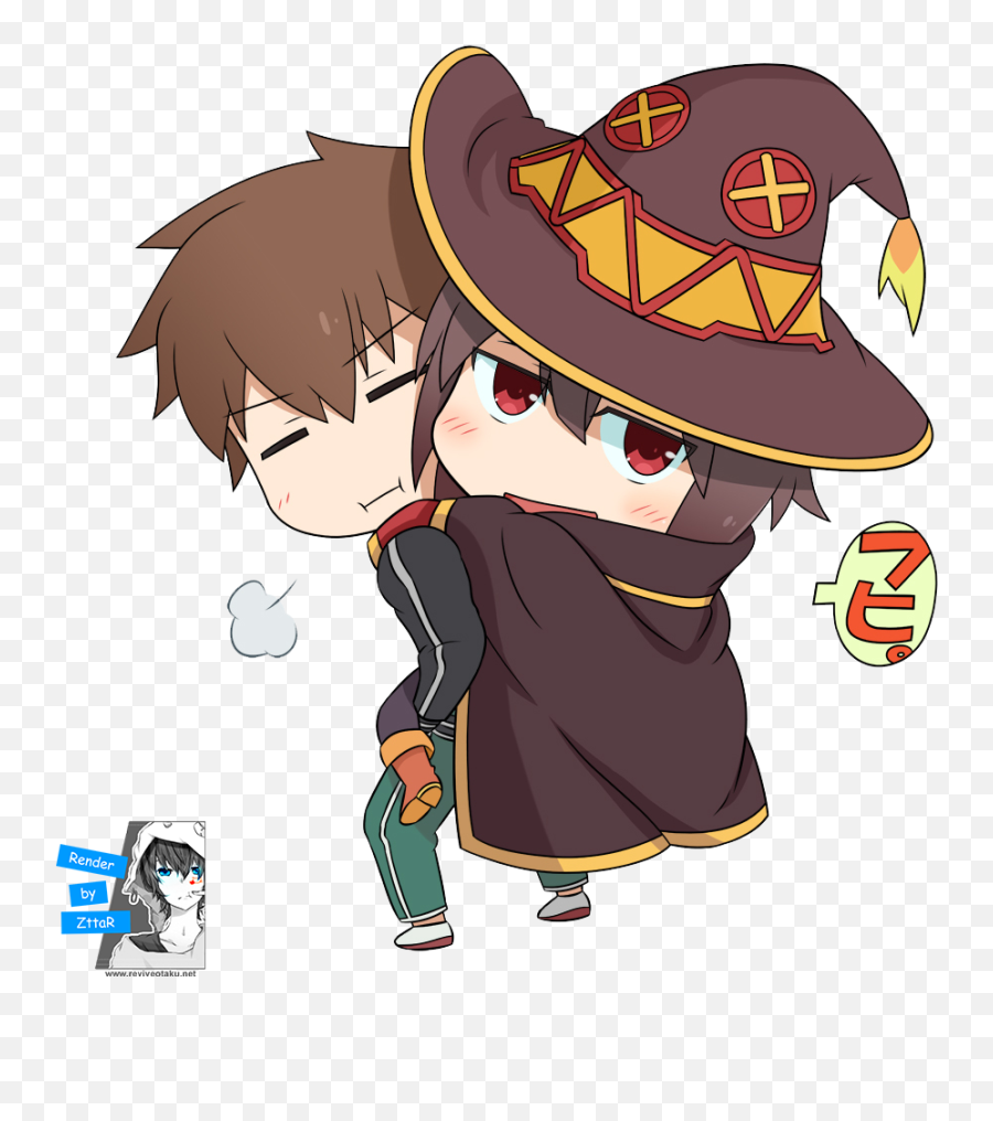 Render Satou Kazuma U0026 Megumin Chibi - Kazuma And Megumin Chibi Png ...