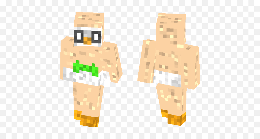 Download Rowlet Pokemon Sun And Moon Minecraft Skin For - Ice Bear ...