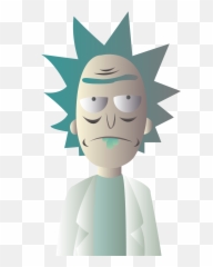 Rick Sanchez Head Png Transparent - Cool Rick And Morty Drawing,Rick ...
