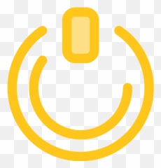 Red Colored Power Button Png - Power Signout Vector Shape,Power Button ...