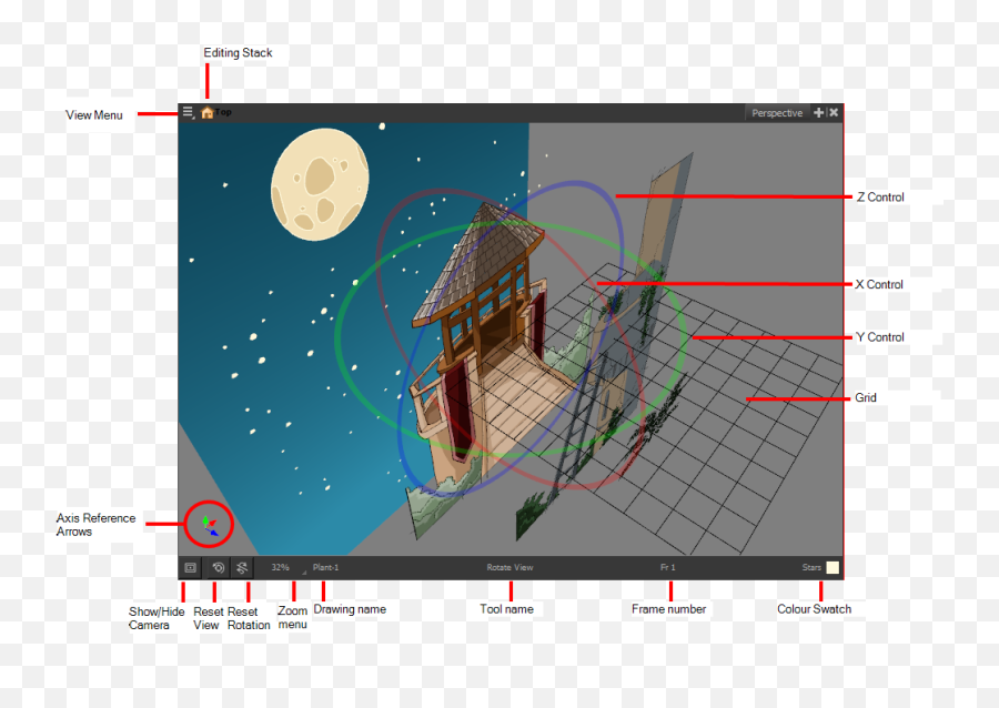 Harmony 14 Premium Documentation Perspective View Toon Boom Perspective Tool Png Perspective 