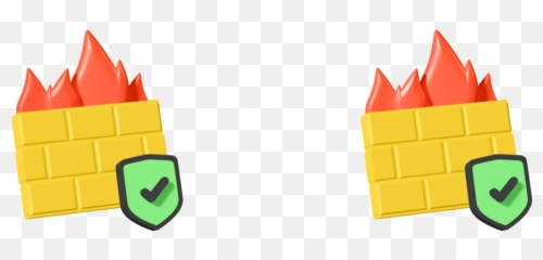 Premium Firewall Security 3d Illustration Download In Png - Horizontal ...