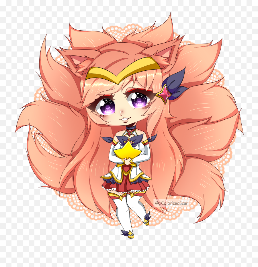 My Art Suzuuriie - Cartoon Png,Ahri Png - free transparent png images ...