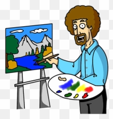 Bob Ross Face Png - Bob Cut,Bob Ross Transparent Background - free ...