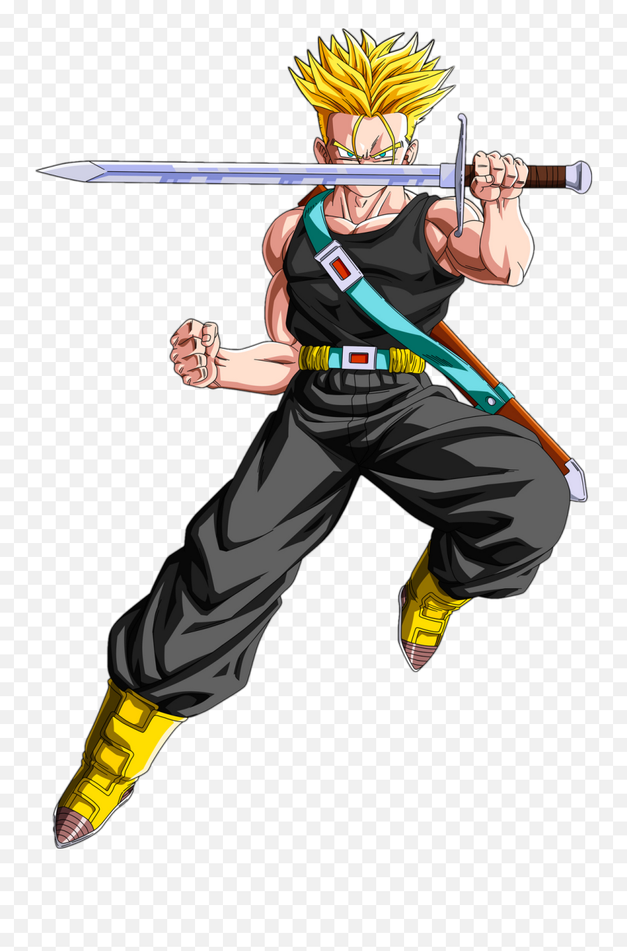 Animesu0026games Dbz Renders - Z Sword Vs Trunks Sword Png,Future ...