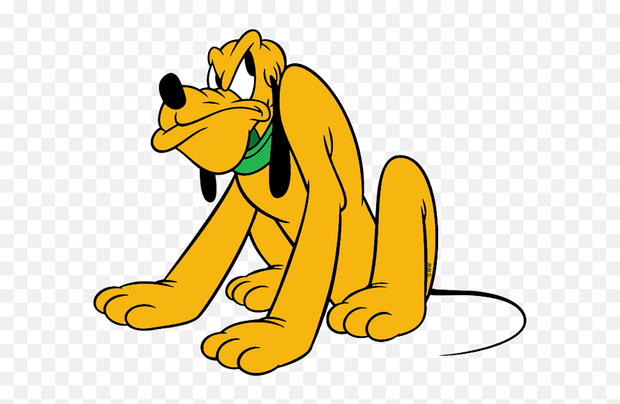 Pluto Playful Slipping Whistling Peeved - Pluto Disney Grumpy Pluto Png ...