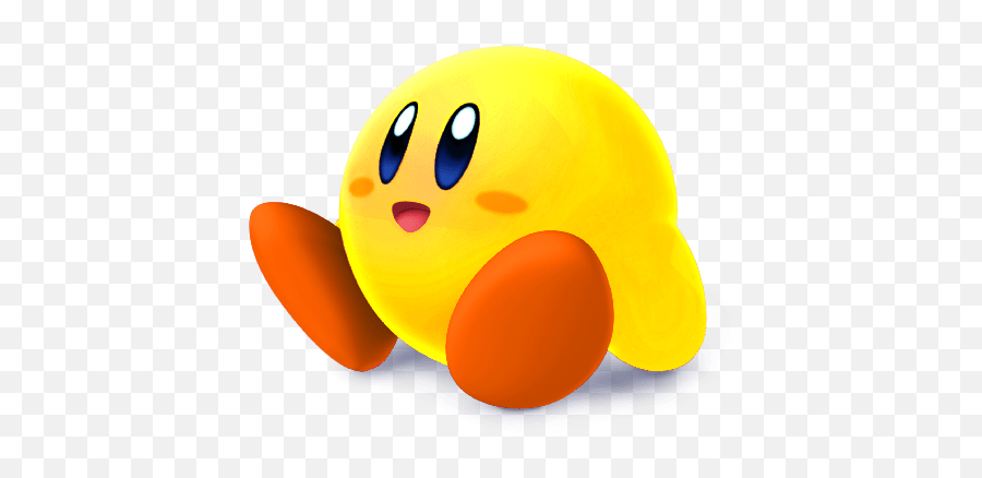 Yellow Kirby Sitting Transparent Png - Stickpng Yellow Kirby Png,Kirby ...