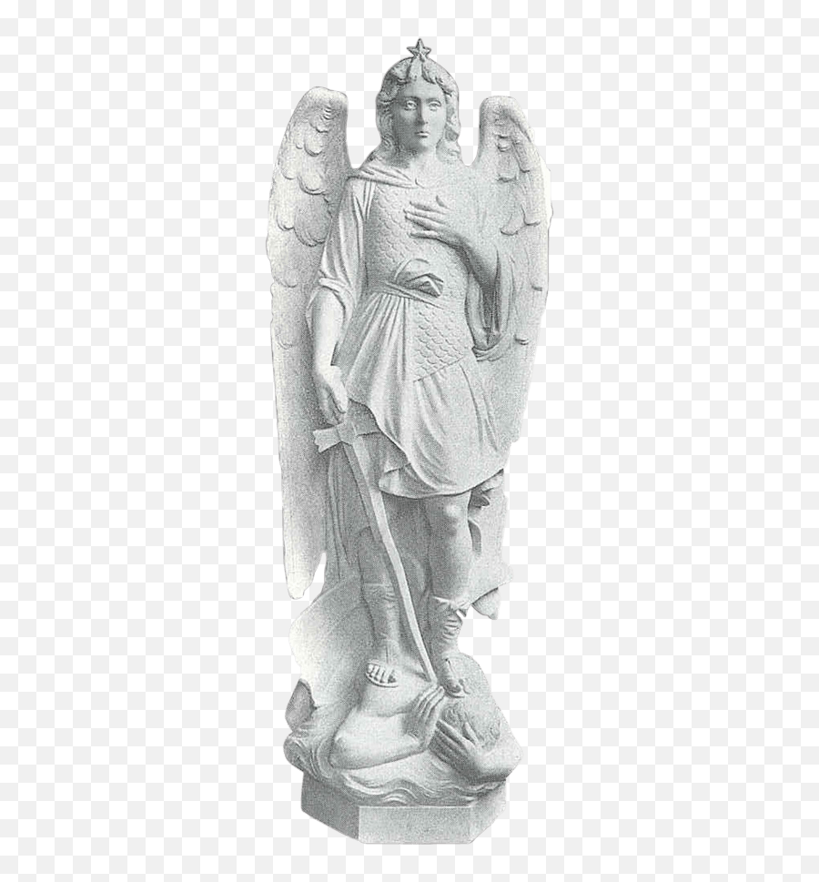 Saint Michael Archangel Marble Statue I - Angel Png,Michael The ...