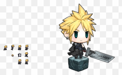 Download Cloud Strife Portrait Ffvii - Cloud Strife Emo Cloud Strife ...