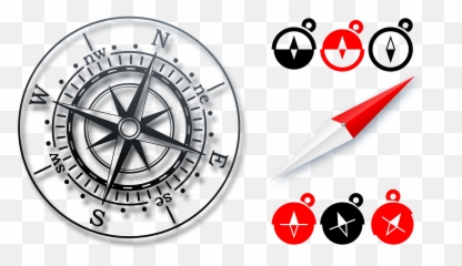 Compass Rose - Traceable Heraldic Art Compass Rose Pdf Png,Compass Rose ...