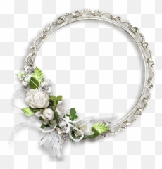 Round Silver Frame Png - Transparent Silver Circle Png,Silver Frame Png ...