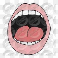 Wide Mouth Clip Art - Vector Clip Art Online Open Mouth Drawing Png ...