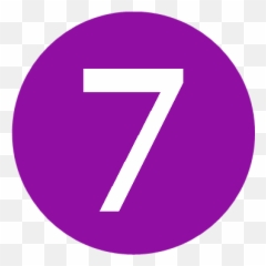 Png Images Transparent Background - Transparent Purple Number 7,Number ...