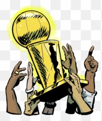 Nba Championship Trophy Png Image - Larry O Brien Trophy Drawing,Nba ...