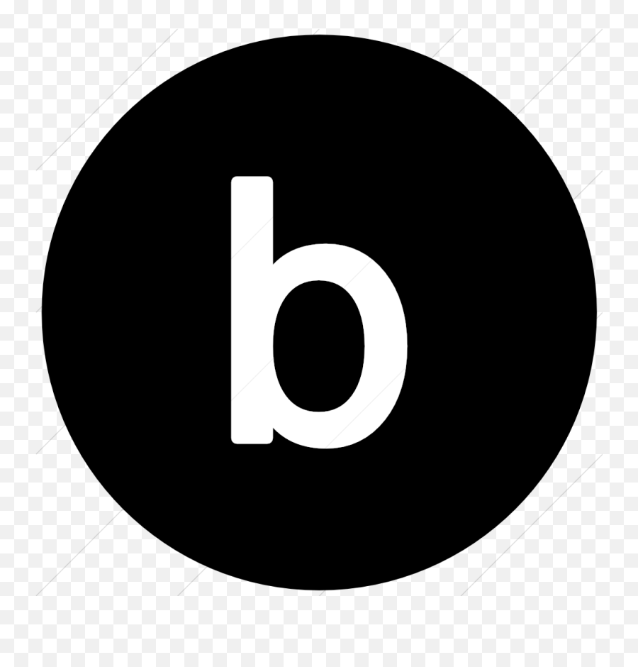 Letter B Circle Logo Black White Cursor Icon Circle Png B Logo Free