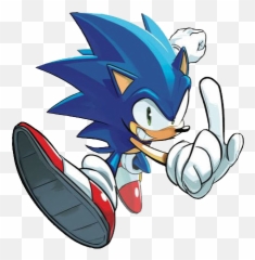 A Transparent Sonic From Archie - Sonic The Hedgehog Archie Png,Sonic ...
