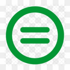 Equals Sign Orange Round Icon Clip Art - Circle Png,Equals Sign Png ...