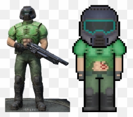 Doomguy Helment Pixel Art Maker - Doomguy Pixel Art Png,Doom Guy Png ...