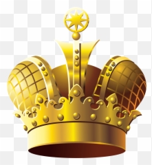 Gold Crown No Background Clipart - Gold Crown With Cross Png,Gold Crown ...