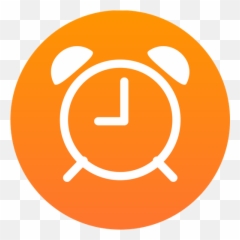 Orange Clock 10 Icon - Free Orange Clock Icons Orange Clock Png,Clock ...