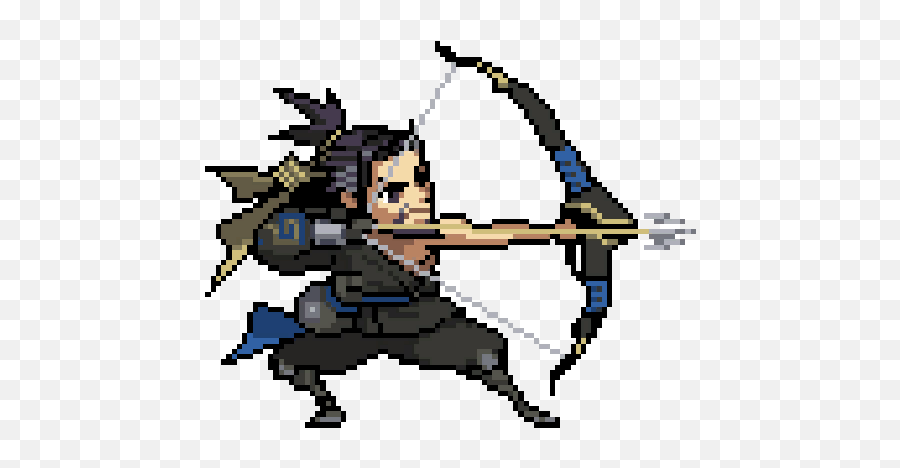 Genjiu0027s Ramen Original Tynker - Overwatch Hanzo Pixel Spray Png ...