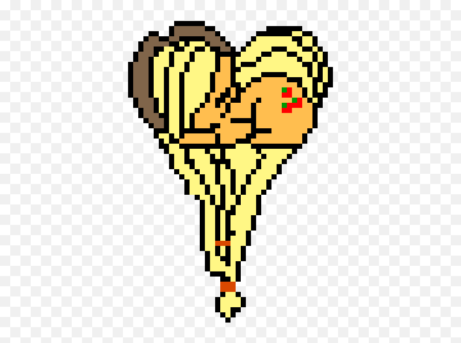 Mlp Applejack Pixel Art Maker - Pone Heart Hama Beads Png,Applejack Png ...