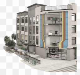 Brick Building Png 3 Image - Brick Building Png,Building Png - free ...