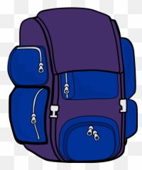 Black Backpack Clip Art - Back Pack Clip Art Black And White Png ...