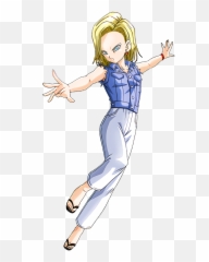 Android 18 Ripped Clothes - Krillin Android 18 Fanart Png,Android 18 ...