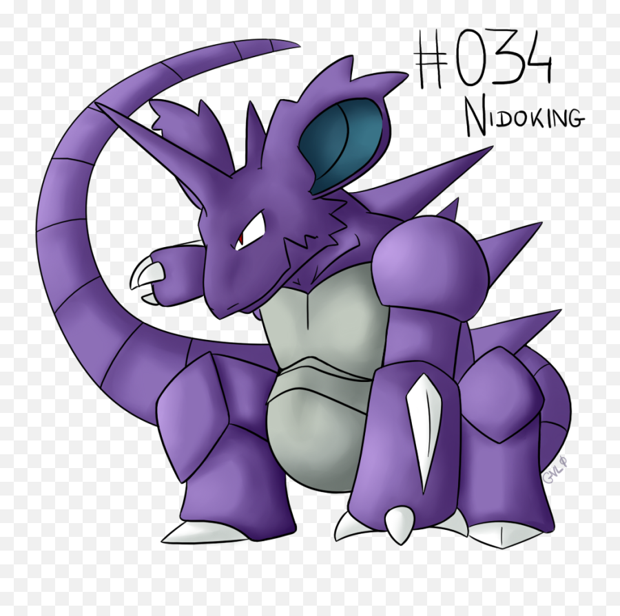 Dessin Render De Nidoking Par Gakikaëlle - Mythical Creature Png ...