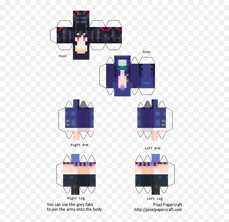 Papercraft Yazawa Nico - Papercraft Minecraft Story Mode Petra Png,Nico ...
