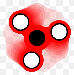 Spinners Png Hd - Red Fidget Spinner Transparent Background,Fidget ...