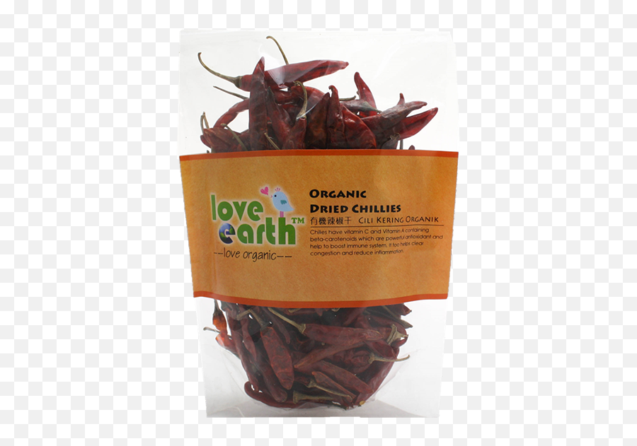 Organic Dried Red Chili 80g - Organic Dried Chillies Png,Red Pepper Png ...