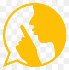 Projecting Quiet Sign Sku S - 4592 Solid Png,Quiet Icon - free ...