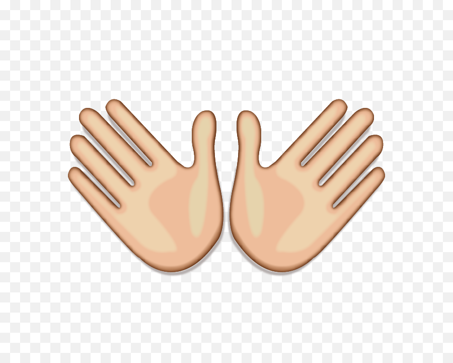 Hand Emoji Png Open Hands Emoji Png Clipart Full Size Two Hands Emoji