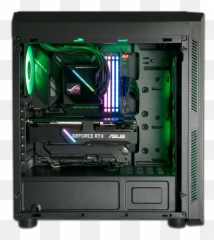 Rgb Custompc - Computer With Rgb Png,Gaming Pc Png - free transparent ...