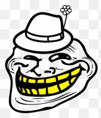 Crying Meme Sticker - Crying Troll Face Png Full Size Png Troll Face ...