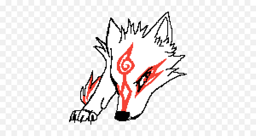 Pixilart - Okami By Artfox1999 Horizontal Png,Okami Png - free ...