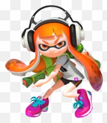 Inkling Squid Splatoon 2 Transparent - Splatoon Squid Super Jump Png ...