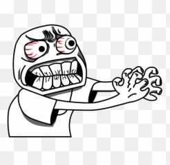 Crying Meme Sticker - Crying Troll Face Png Full Size Png Troll Face ...