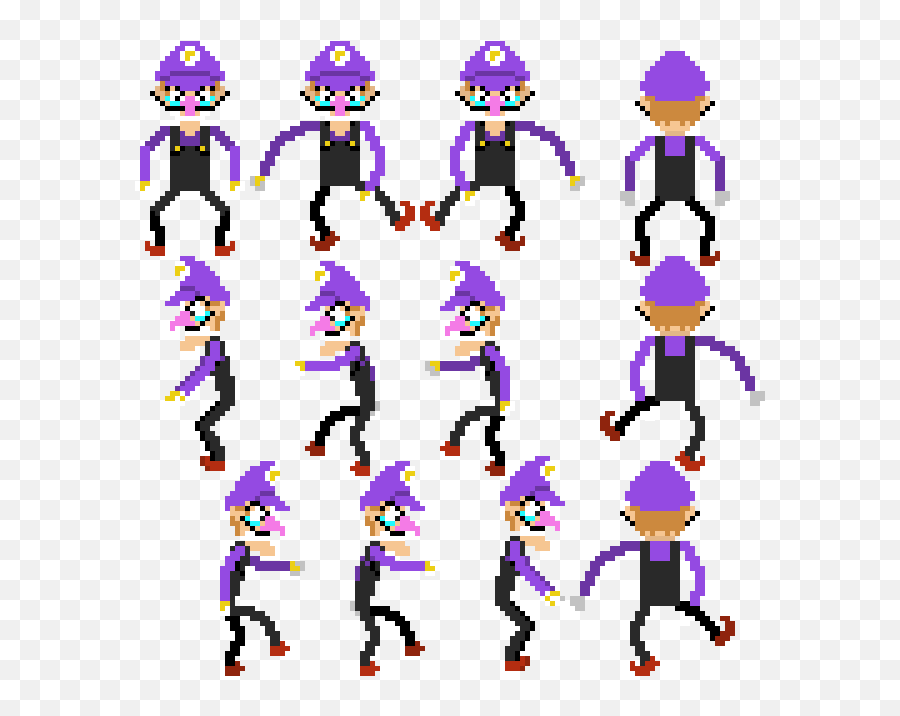 Waluigi Sprites Smg4 Amino - Cartoon Png,Waluigi Transparent - free ...