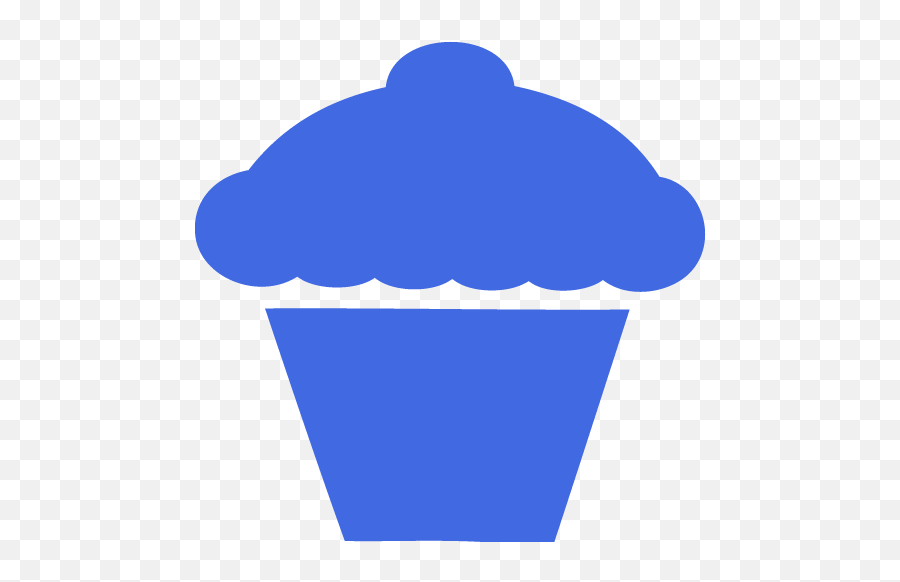 Royal Blue Cupcake 6 Icon - Free Royal Blue Food Icons Png,Muffin Icon ...