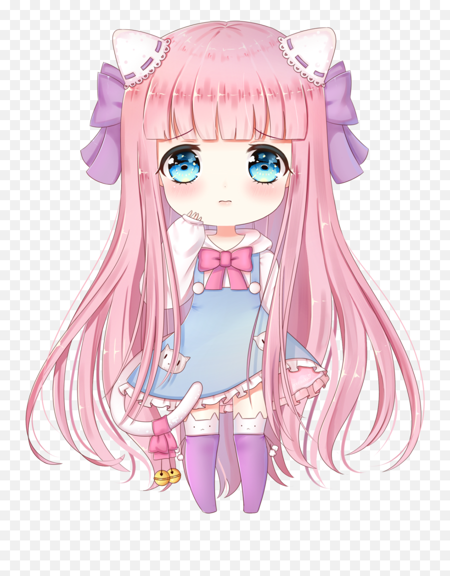 How To Draw A Cute Manga Anime Chibi Girl With Her Kitty Cat Easy Vrogue