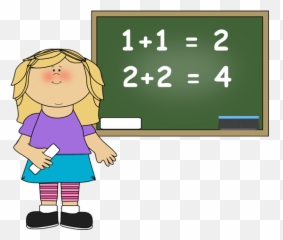 Student Doing Math Clipart