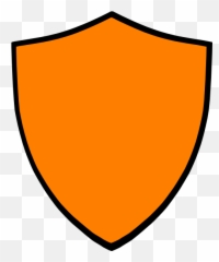 Shield Clipart Transparent - Orange Shield Png,Shield Clipart Png ...