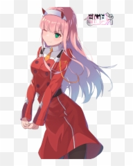 Zero Two Sticker - Cartoon Png,Zero Two Png - free transparent png ...