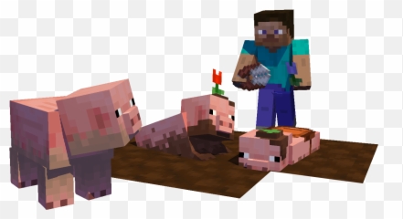 Minecraft Pig Front View Transparent - Render Minecraft Png Mobs ...