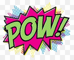 Clipart Pow Png Transparent - Transparent Comic Book Pop Art,Pow ...